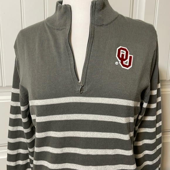 Gameday | Sweaters | Ou Striped Sweater Oklahoma Sooners P59 | Poshmark